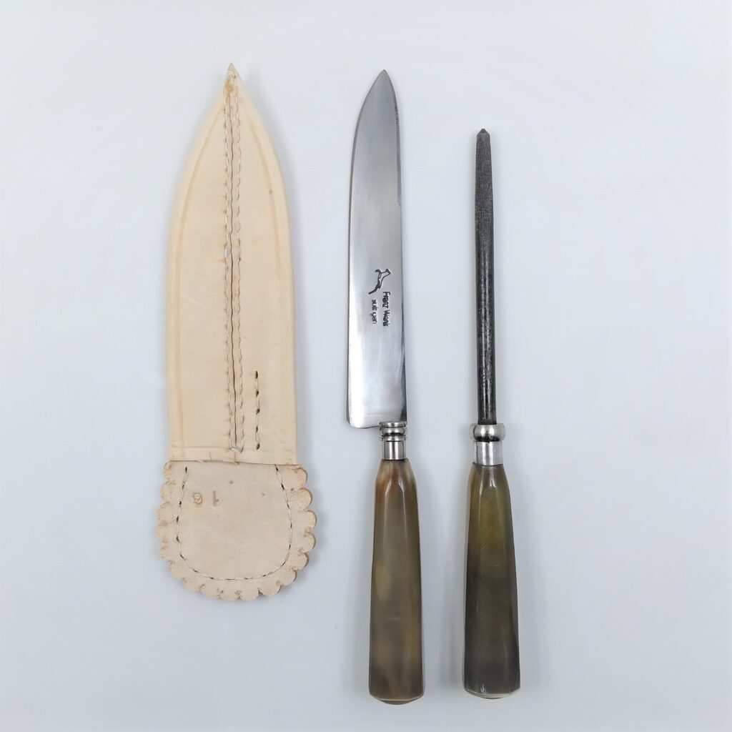 Juego de Puñal y Chaira Junior Franz Wenk Mango Guampa – Cuchillos del ...